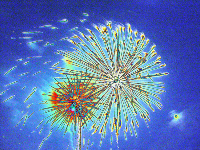 Fireworks 2 Pillow – – Love is a Pillow